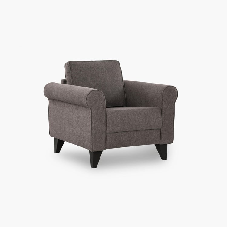 Buy Repton Fabric 1-Seater Sofa - Grey from Home Centre at just INR 19000.0