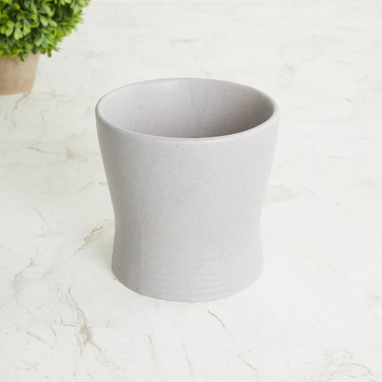 Buy Fiesta Grey Solid Ceramic Planter from Home Centre at just INR 399.0