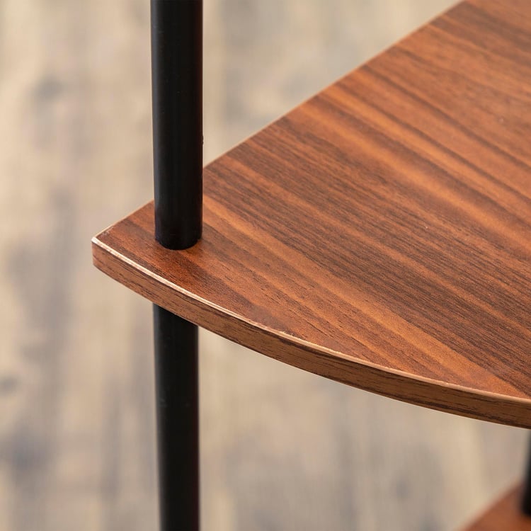 Buy Helios Regal 4-Tier Corner Shelf - Brown from Home Centre at just ...