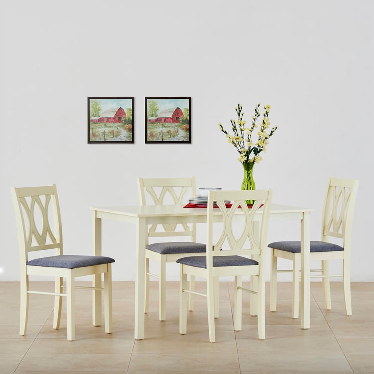 Buy Cornell 4-Seater Dining Table - White from Home Centre at just INR ...