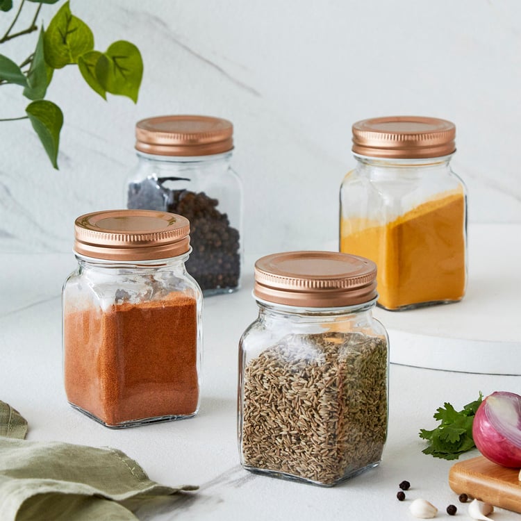 Buy Corsica Set of 4 Glass Jars - 250ml from Corsica by Home Centre at ...