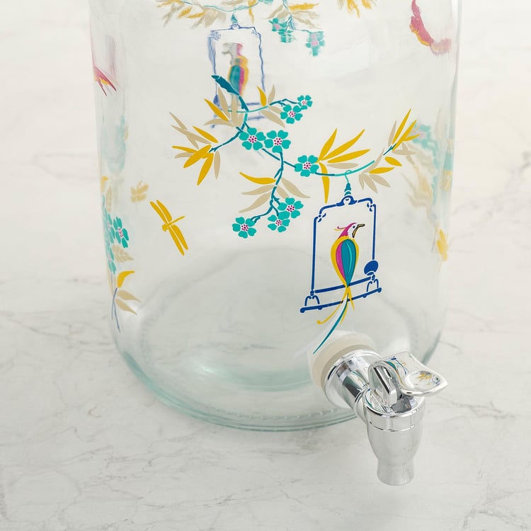 Buy Hope-Orson Printed Glass Kitchen Dispensers with Metal Stand from ...