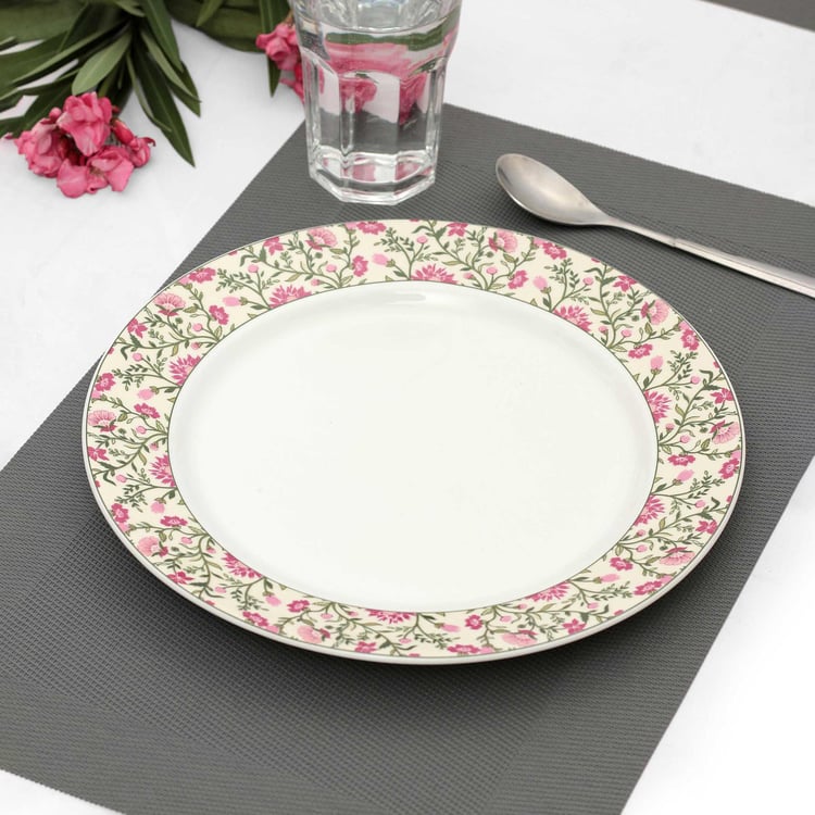 Buy Clay Craft India Circus Rose Mellow Multicolour Ceramic Dinner ...