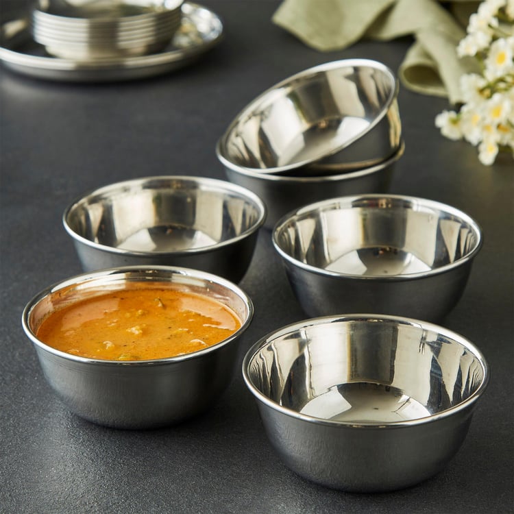 Buy Corsica Aristo Set of 6 Stainless Steel Bowls - 300ml from Corsica ...
