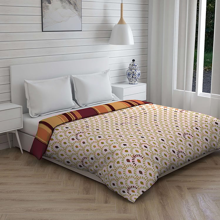 Buy LAYERS Firenze Multicolour Printed Cotton Double Bed Comforter ...