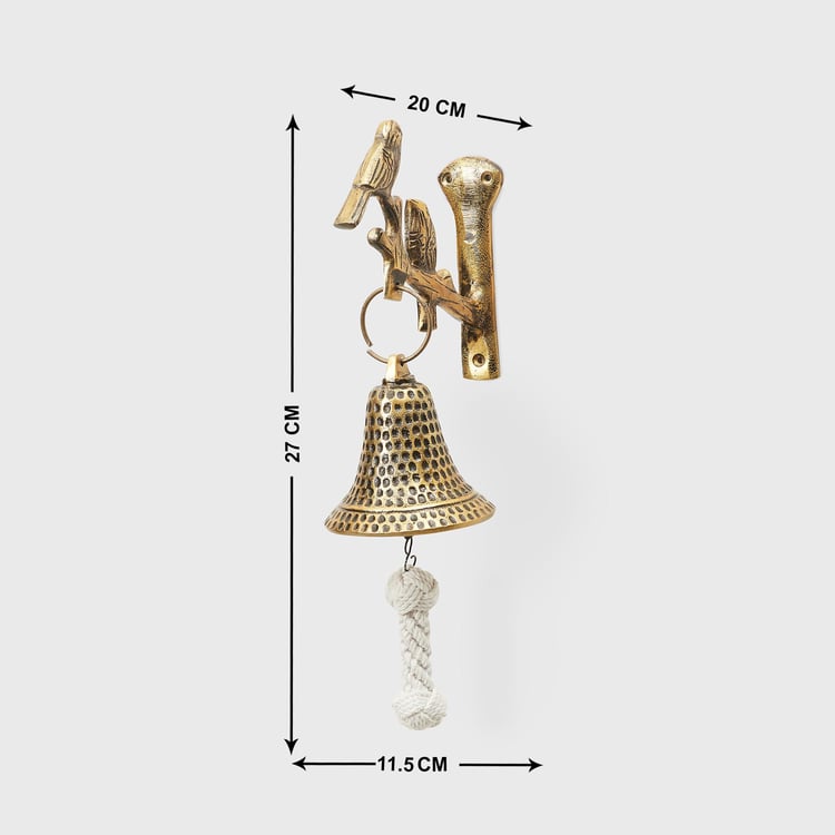 Buy Fiesta Gold Textured Metal Door Bell from Home Centre at just INR ...