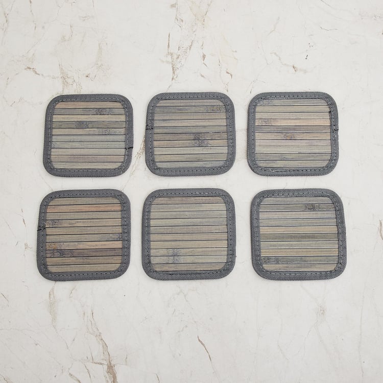 Buy Habitat Candere Set of 6 Bamboo Coasters from Home Centre at just ...