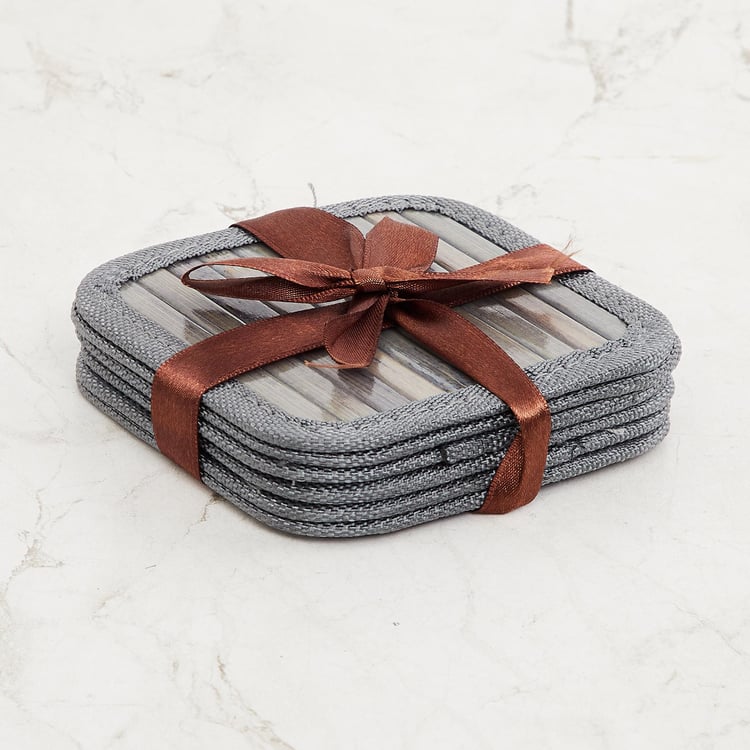Buy Habitat Candere Set of 6 Bamboo Coasters from Home Centre at just ...