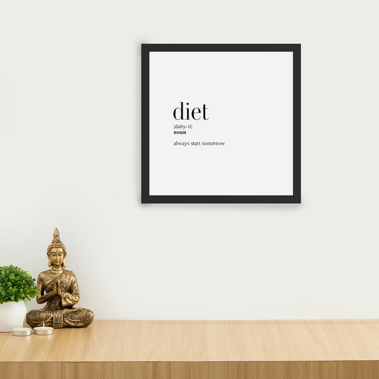 Buy Corsica Graphite White Wooden Printed Picture Frame - 33x33 cm from ...