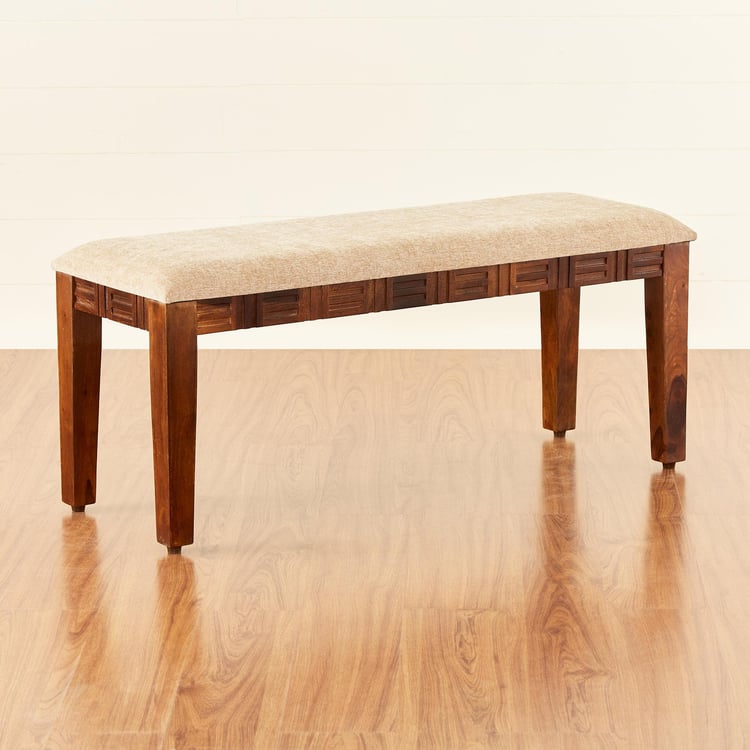 Buy Keya Sheesham Wood Big Dining Bench - Brown from Home Centre at ...