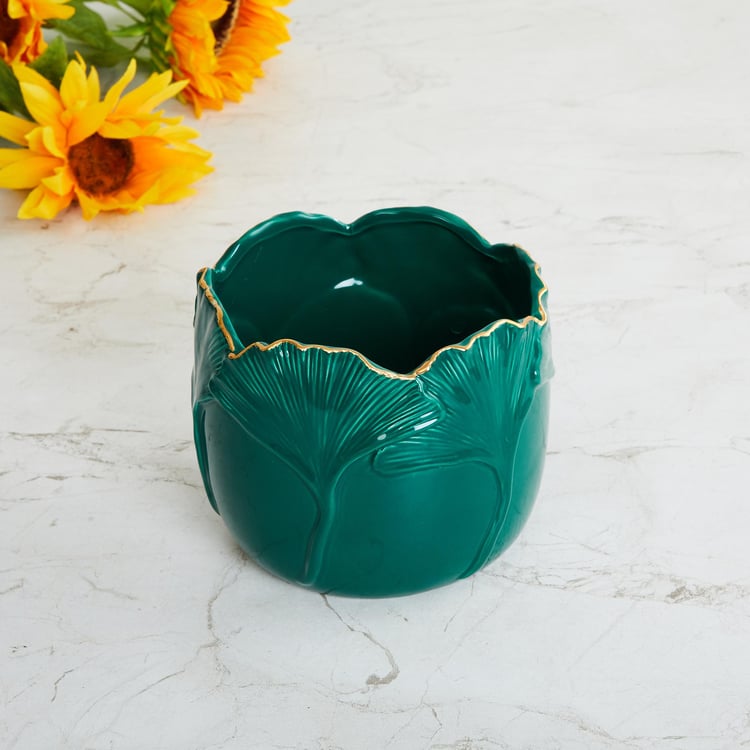 Buy Colour Connect Ceramic Leaf Planter from Home Centre at just INR 899.0