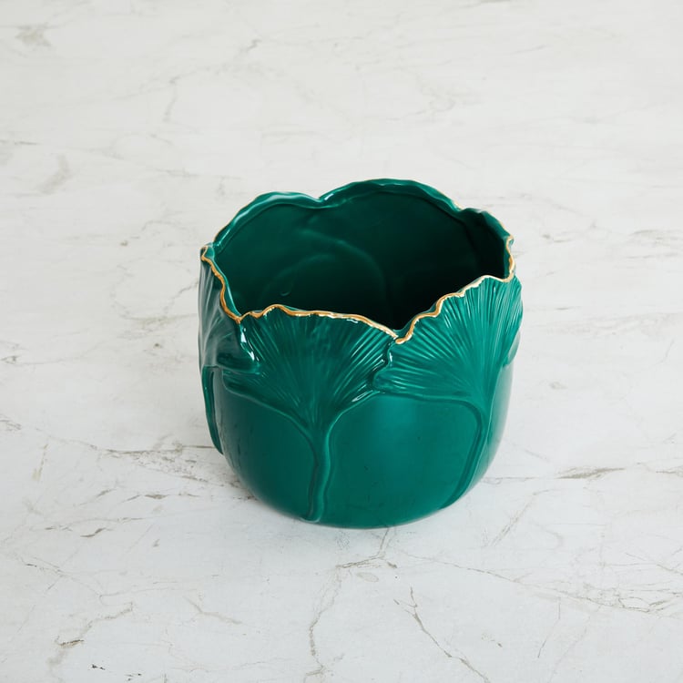 Buy Colour Connect Ceramic Leaf Planter from Home Centre at just INR 899.0