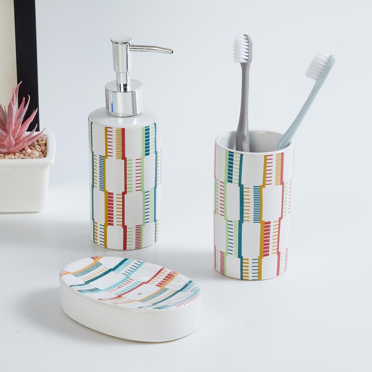 Buy Corsica Mekong Printed Ceramic Bathroom Set - 3Pcs from Corsica by ...