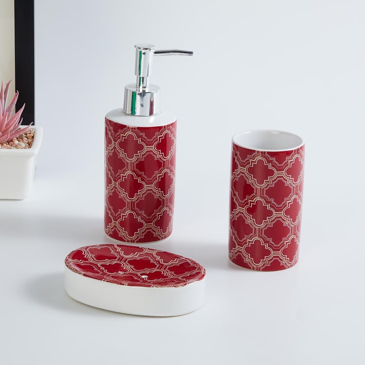 Buy Corsica Mekong Printed Ceramic Bathroom Set - 3Pcs from Corsica by ...