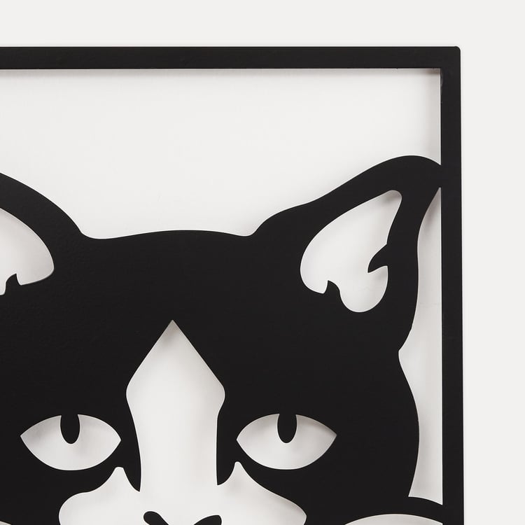 Buy Nimbus Cat Black Metal Wall Art - 30x30cm from Home Centre at just ...