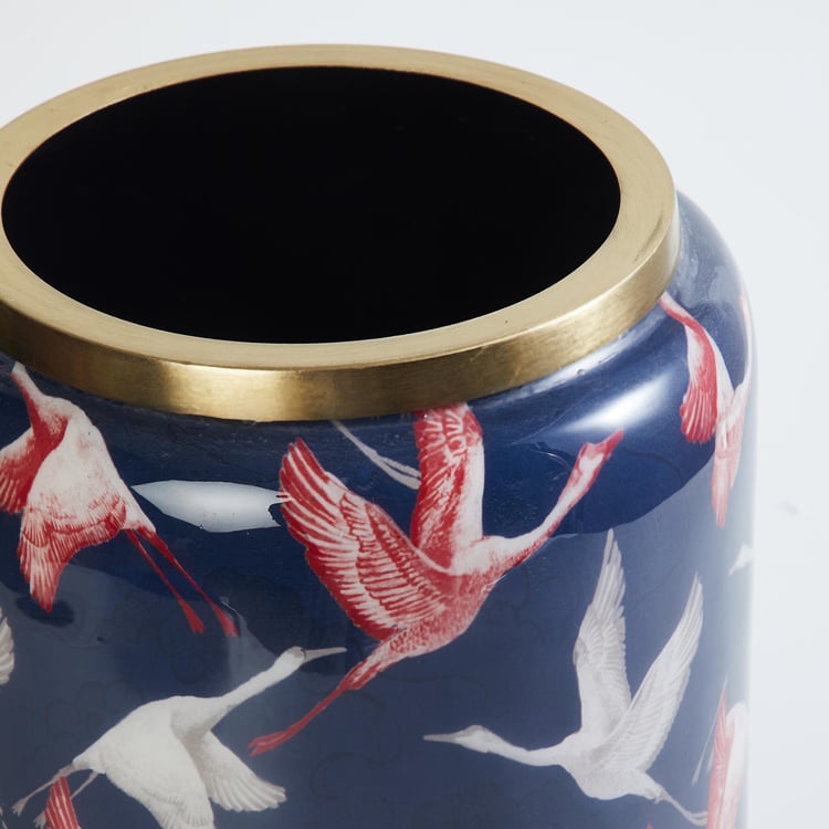 Buy Art Of Asia Multicolour Crane Decal Vase from Home Centre at just ...
