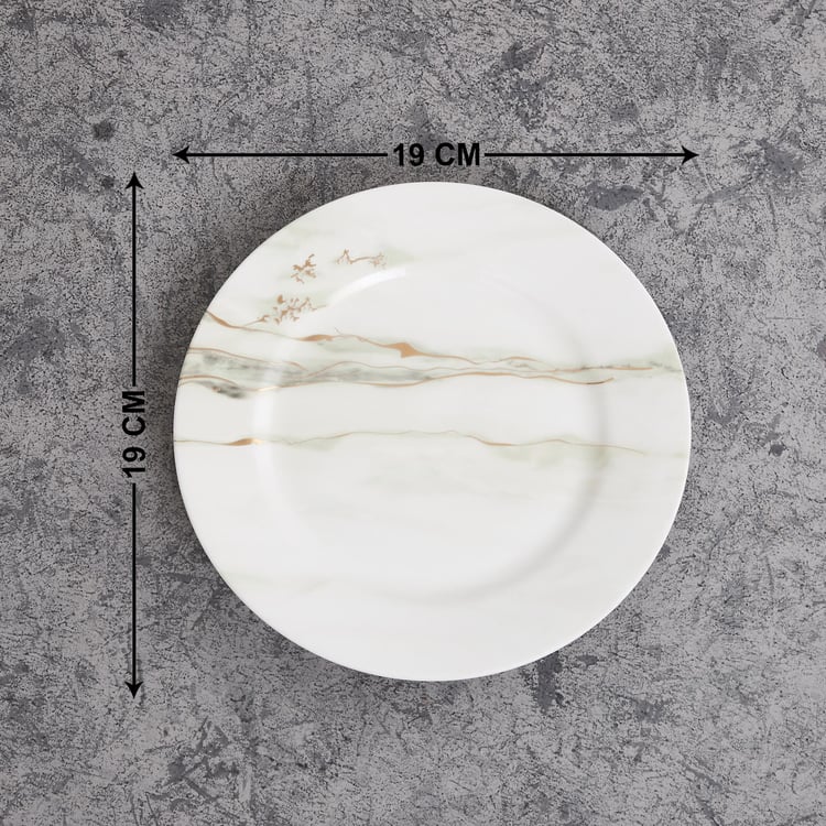 Buy Fiesta-Marble White Solid Bone China Side Plate - 18cm from Home ...