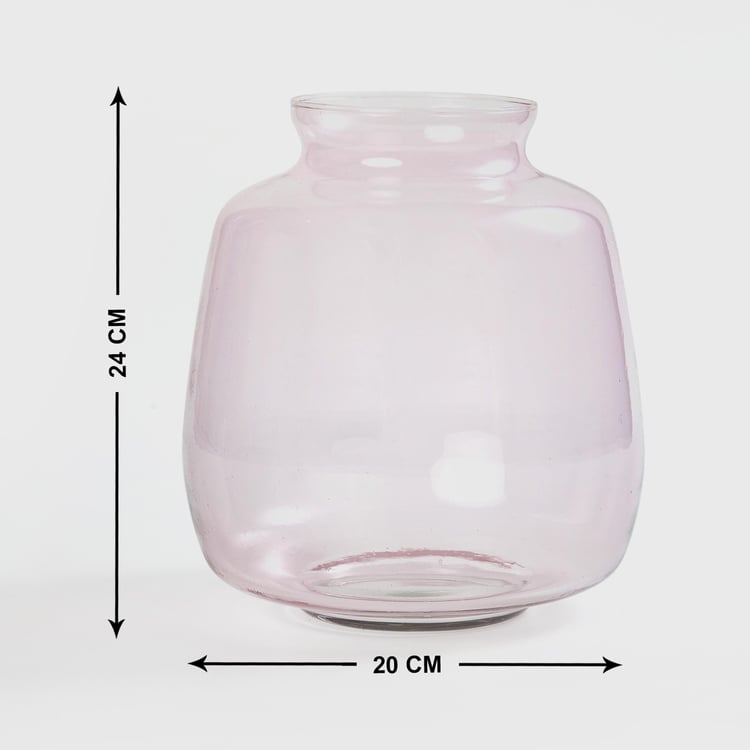 Buy Splendid Glass Broad Vase from Home Centre at just INR 999.0