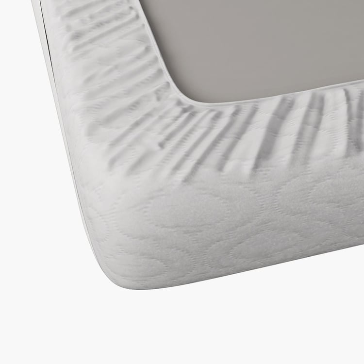 Buy PORTICO White Solid Cotton Single Bed Mattress Protector - 91x183cm ...