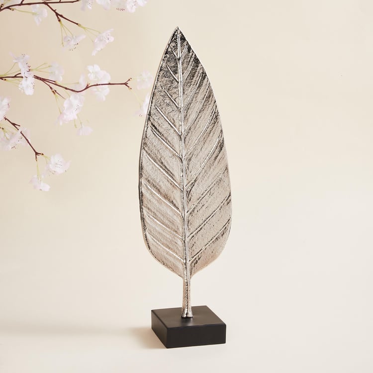 Buy Fiesta Metal Leaf Table Accent from Home Centre at just INR 1199.0