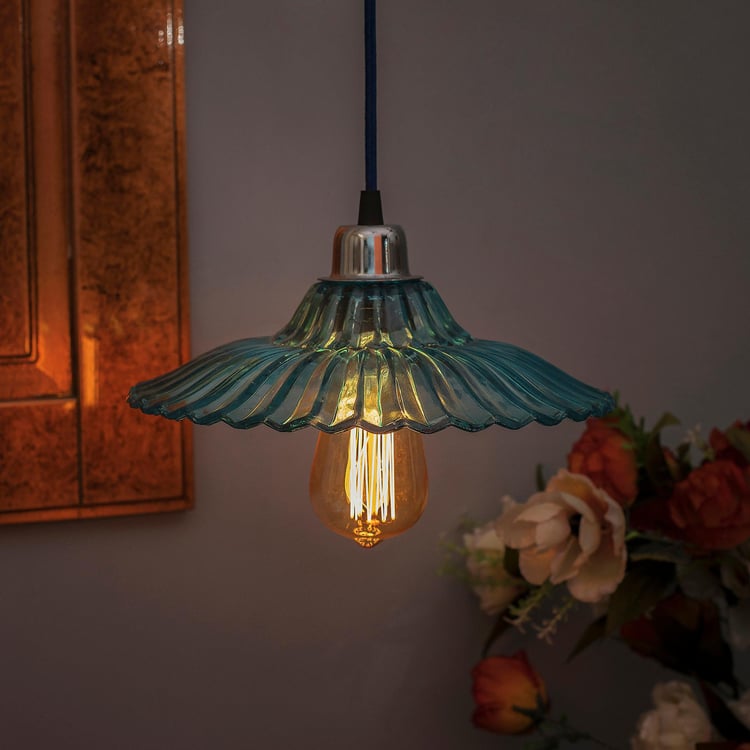 Buy HOMESAKE Contemporary Decor Turquoise Metal Ceiling Lamp from ...