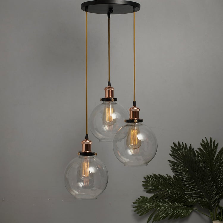 Buy HOMESAKE Contemporary Decor Black Metal Cluster Lamps And ...