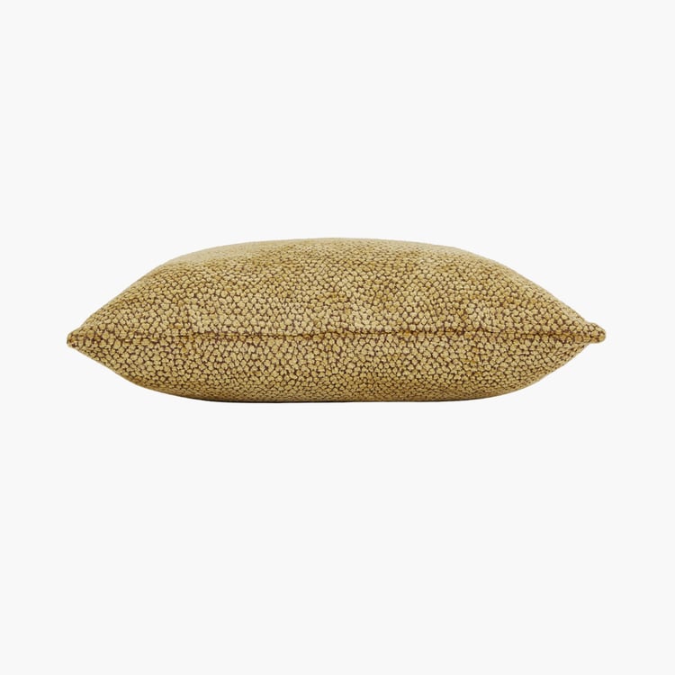 Buy PORTICO Enchant Yellow Textured Cotton Cushion Cover - 41x41cm from ...