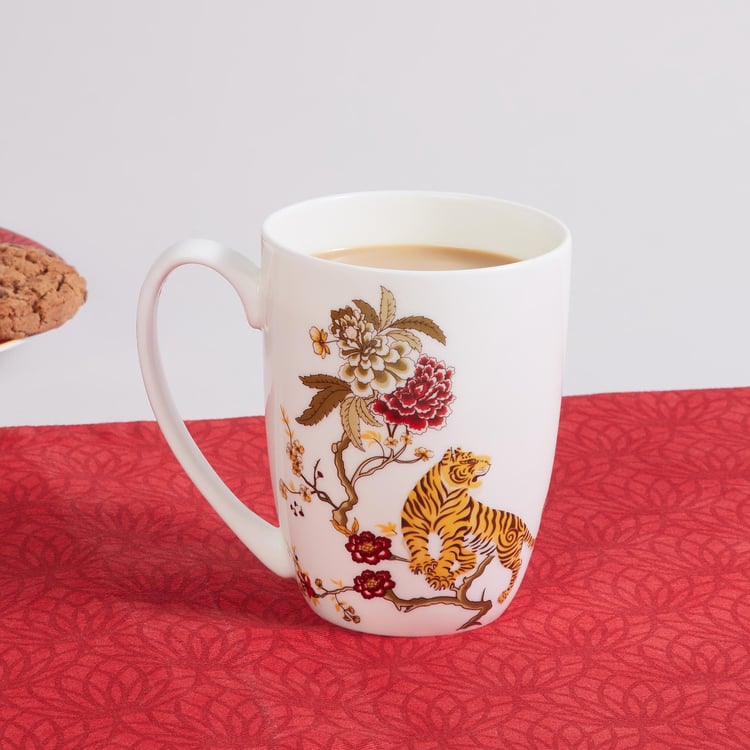 Buy Tiger-Tales White Printed Bone China Mug - 360ml from Home Centre ...