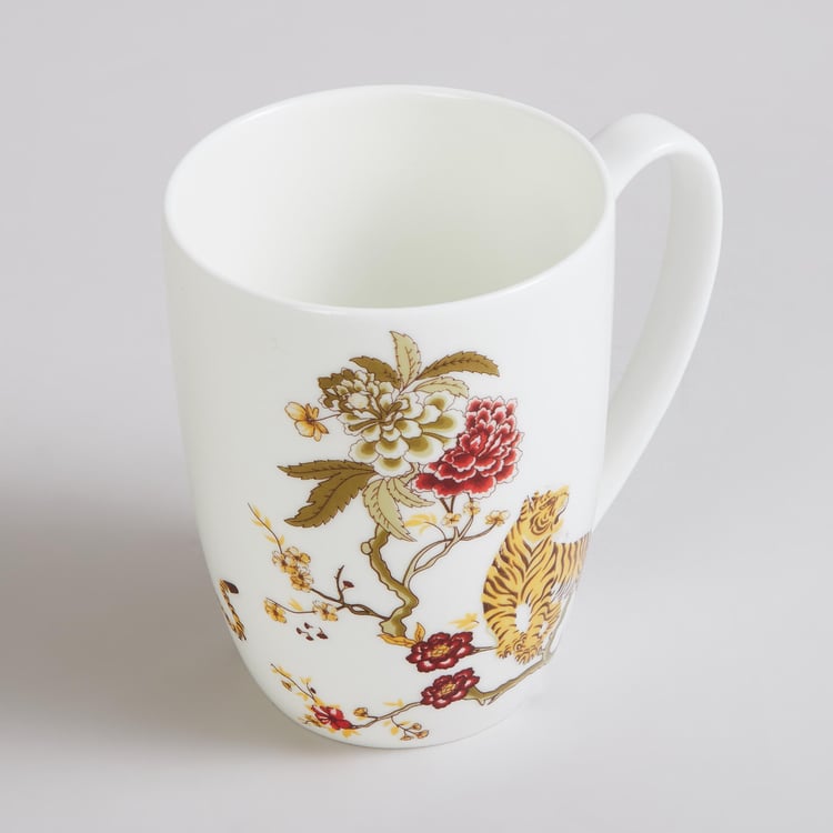 Buy Tiger-Tales White Printed Bone China Mug - 360ml from Home Centre ...