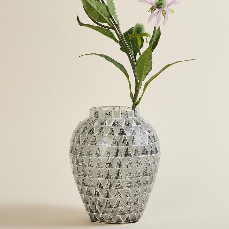 Buy Mable Glass Mosaic Vase from Home Centre at just INR 999.0
