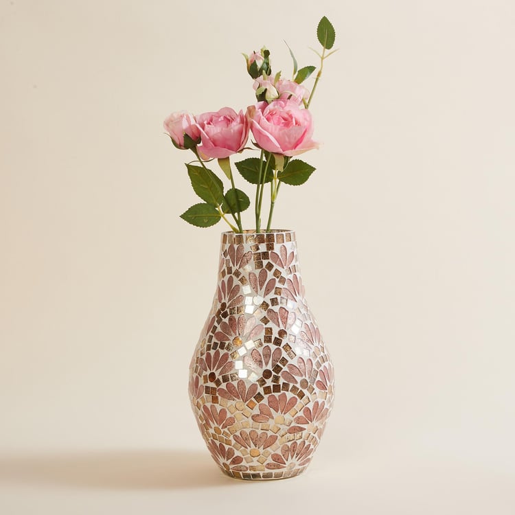 Buy Mable Glass Teardrop Mosaic Vase from Home Centre at just INR 999.0