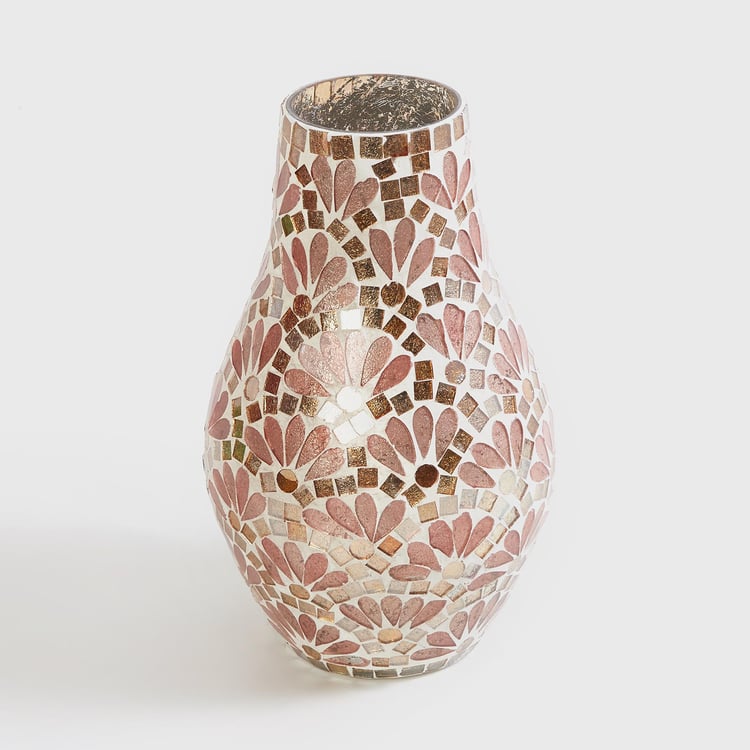 Buy Mable Glass Teardrop Mosaic Vase from Home Centre at just INR 999.0