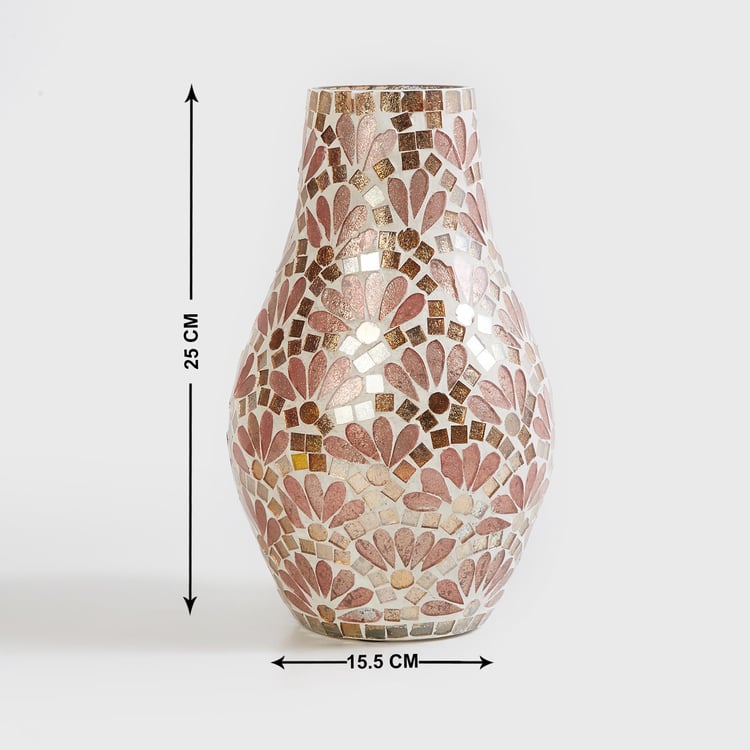 Buy Mable Glass Teardrop Mosaic Vase from Home Centre at just INR 999.0