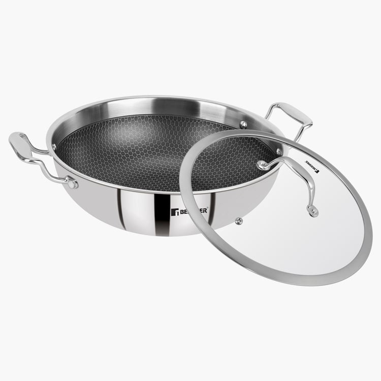 Buy BERGNER Hitech Silver Solid Triply Stainless Steel Induction Base ...