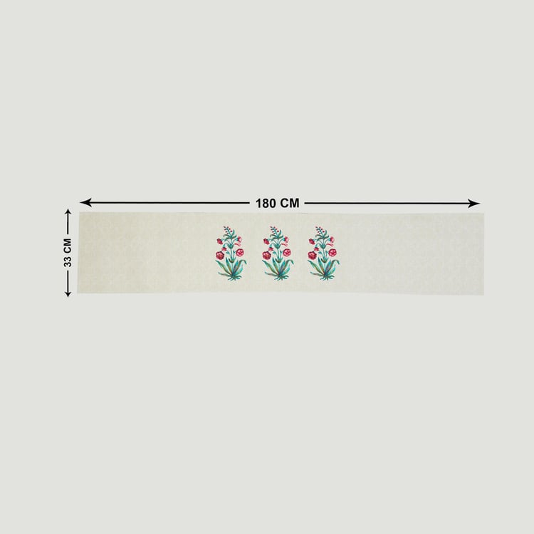 Buy India Inspired Multicolour Printed Reversible Cotton Table Runner ...