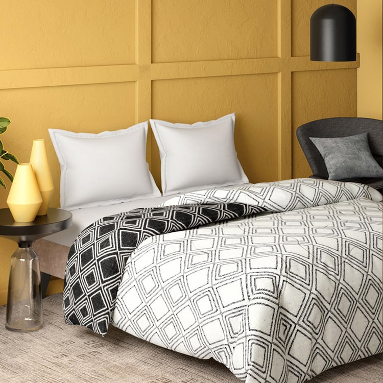 Buy PORTICO Marvella White Cotton Double Bed Comforter - 220x240cm from ...