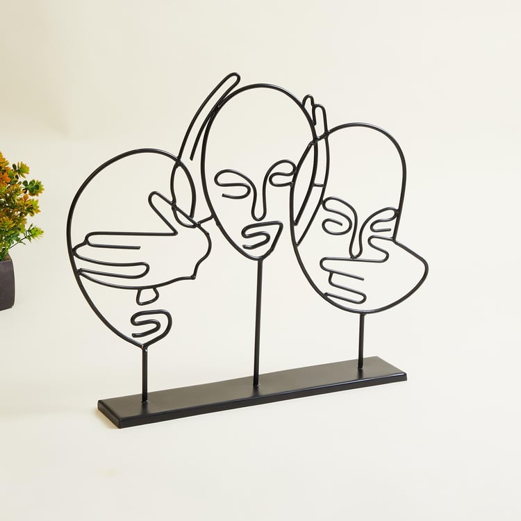 Buy Splendid Metal Human Face Table Accent from Home Centre at just INR ...