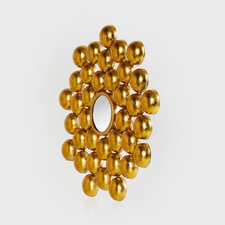 Buy Samara Gold Mirror Sphere Abstract Metal Wall Art - Set of 2 from ...