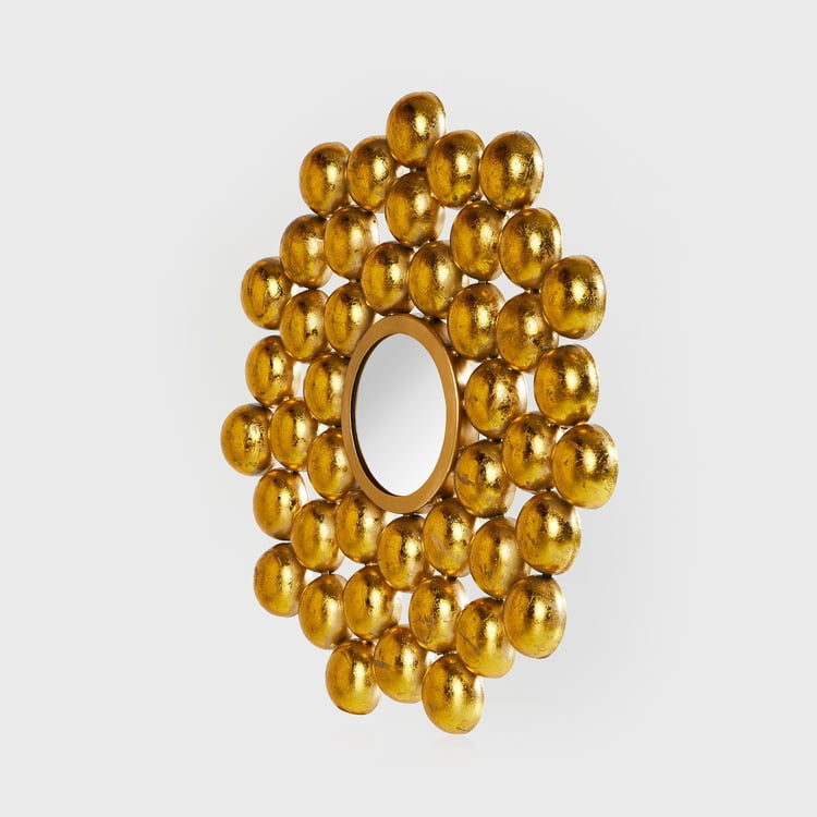 Buy Samara Gold Mirror Sphere Abstract Metal Wall Art - Set of 2 from ...