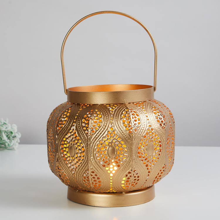 Buy Corsica Mystic India Iron Cutwork Lantern from Corsica by Home ...