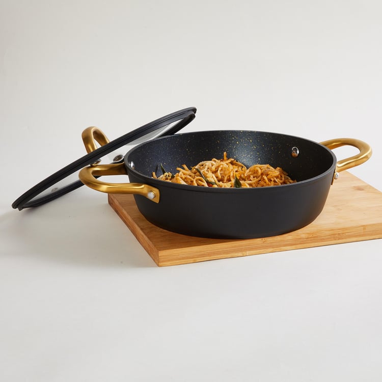 Buy Signature Series Aluminium Non-Stick Shallow Pot with Lid - 24cm ...