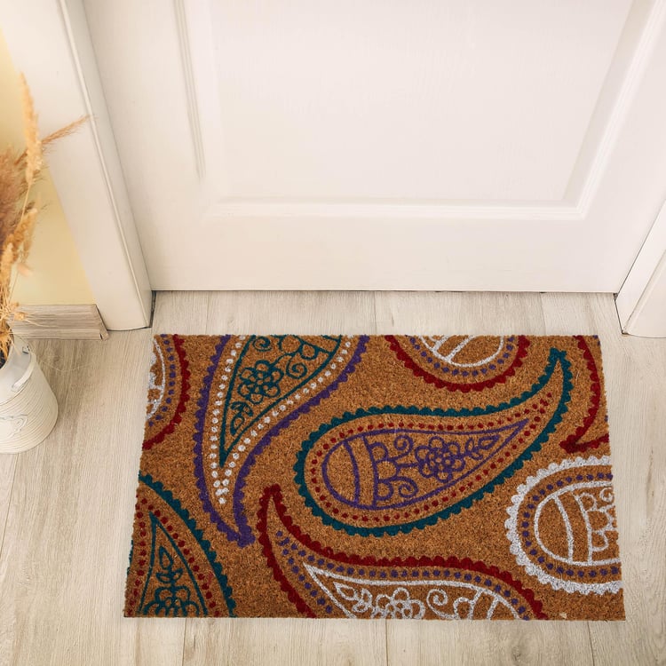Buy Stencila Paisley Coir Printed Doormat - 40x60cm from Home Centre at ...
