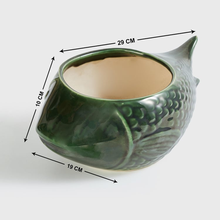 Buy Corsica Eden Ceramic Fish Planter from Corsica by Home Centre at ...