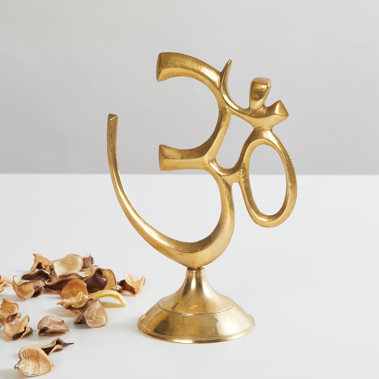 Buy Corsica Mystic India Brass Om Stand Figurine from Corsica by Home ...
