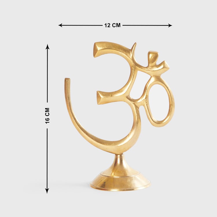 Buy Corsica Mystic India Brass Om Stand Figurine from Corsica by Home ...