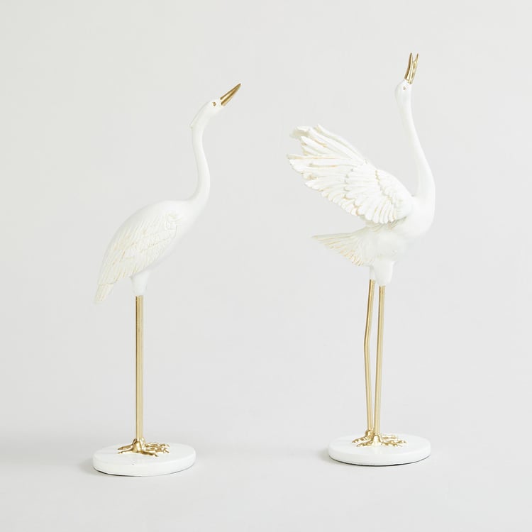 Buy Magnus Set of 2 Ceramic Crane Figurines from Home Centre at just ...