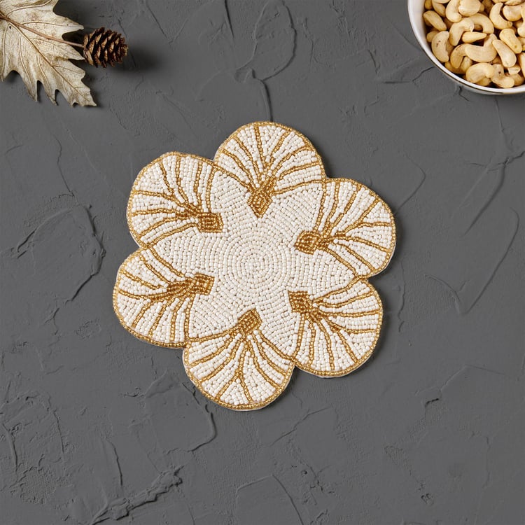 Buy Ebony Flora Beaded Trivet - 20cm from Home Centre at just INR 499.0