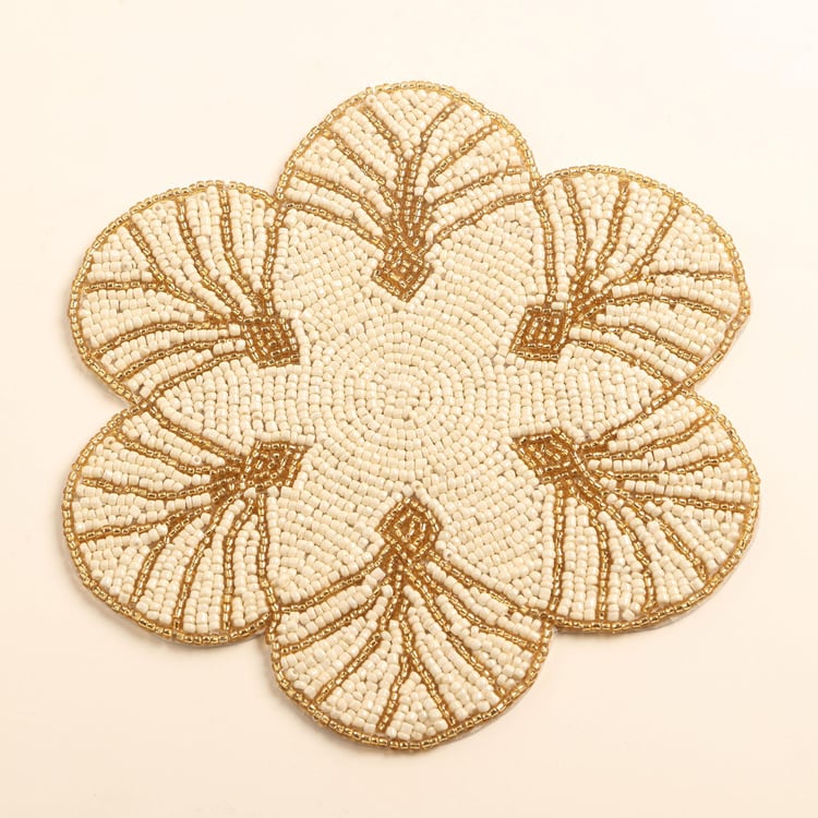 Buy Ebony Flora Beaded Trivet - 20cm from Home Centre at just INR 499.0