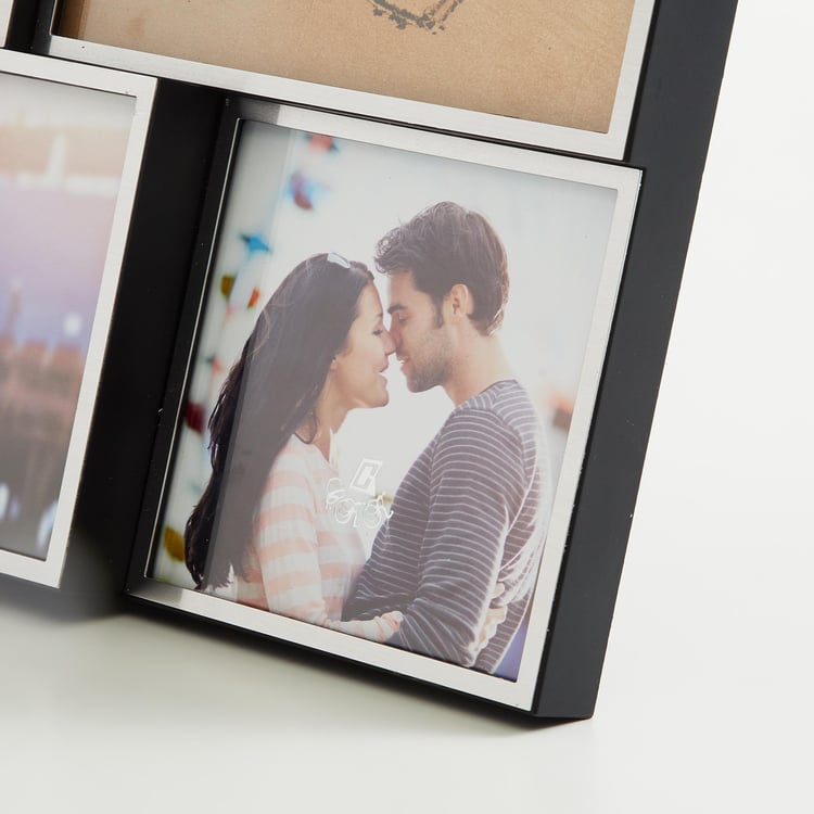 Buy Fiesta Century Silver Aluminium Multi Photo Frame With Clock from ...