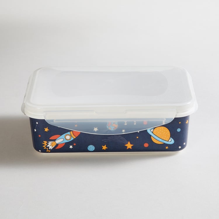 Buy Glee Space Blue Printed Melamine Rectangular Lunch Box from Home ...